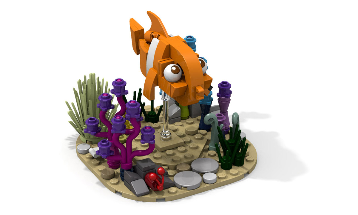 This Custom LEGO Finding Dory Build Needs 10K Love and Support