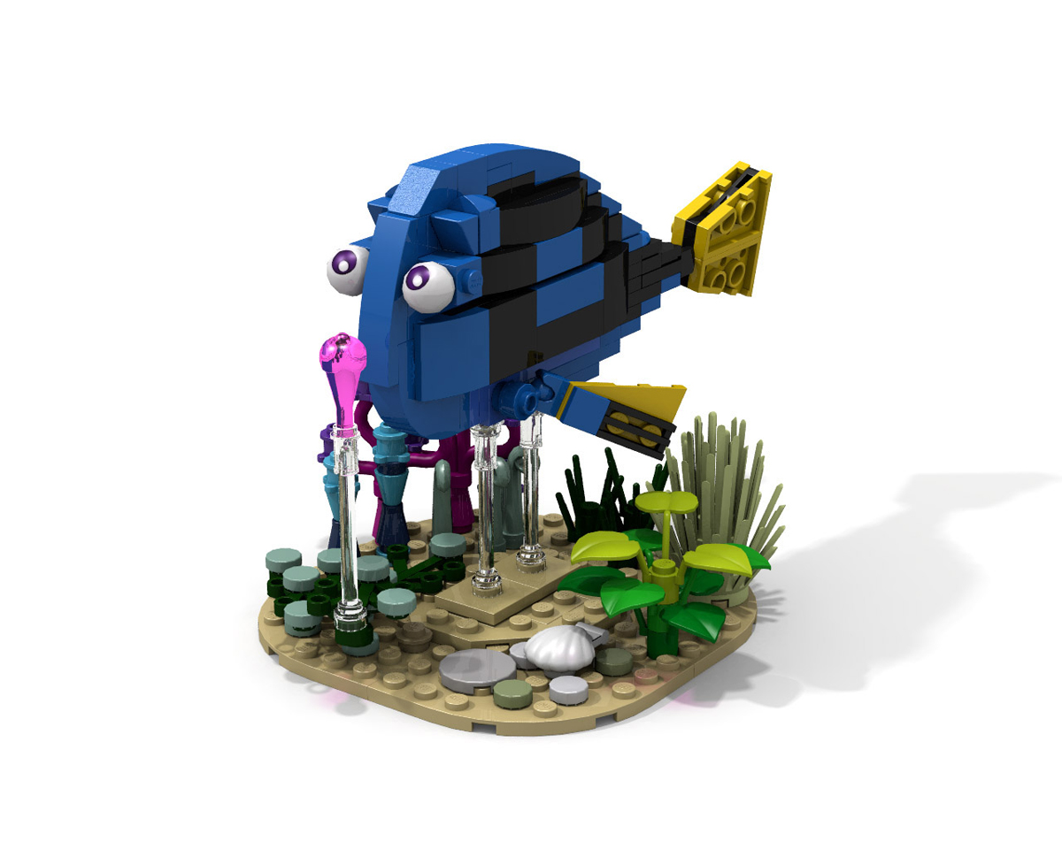 This Custom LEGO Finding Dory Build Needs 10K Love and Support