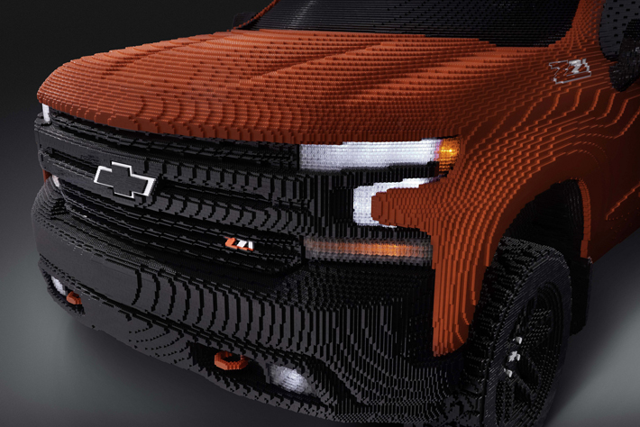 Check Out This Life-Sized, Custom LEGO Chevy Silverado MOC