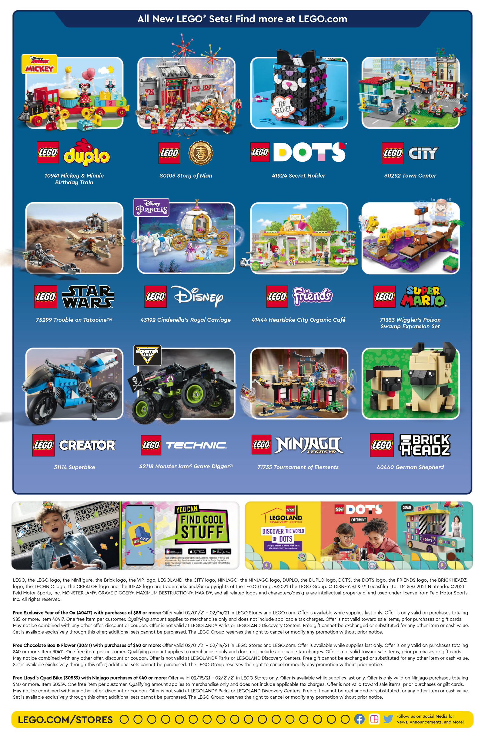 Check Out the February 2021 LEGO Store Calendar