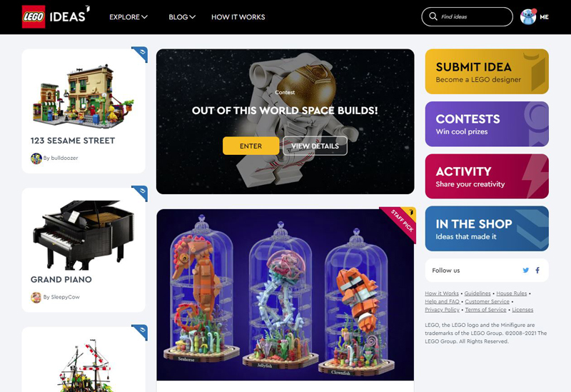 The LEGO Ideas Website Now Has a New Look- New Rules To Apply
