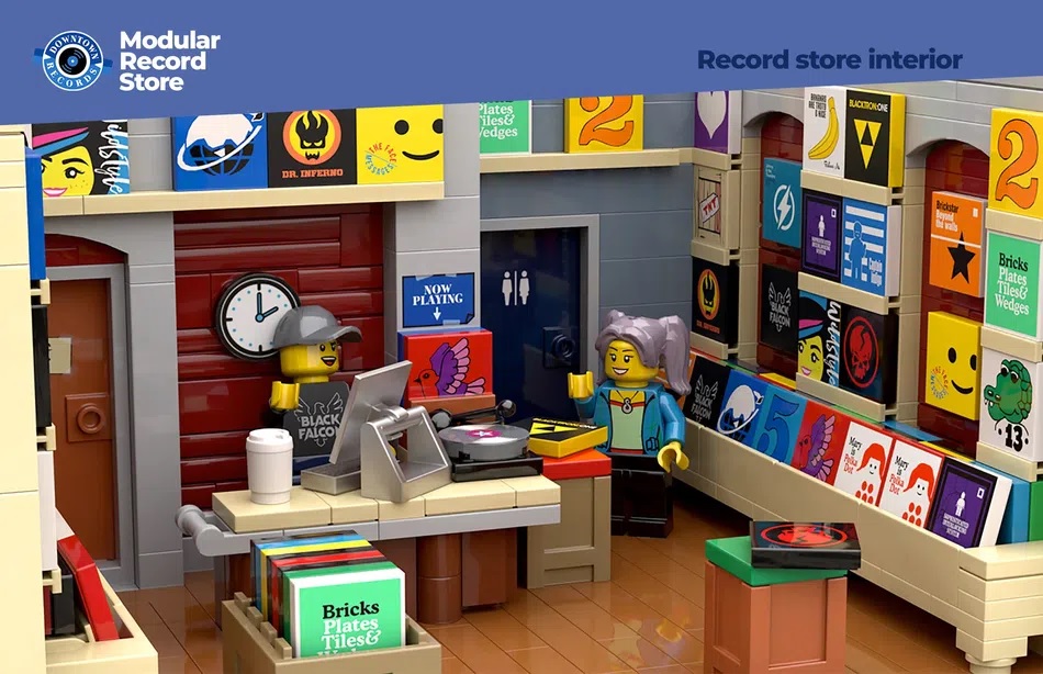 HarrisBricks' "Downtown Records" Hits 10-K Support on LEGO Ideas | The ...