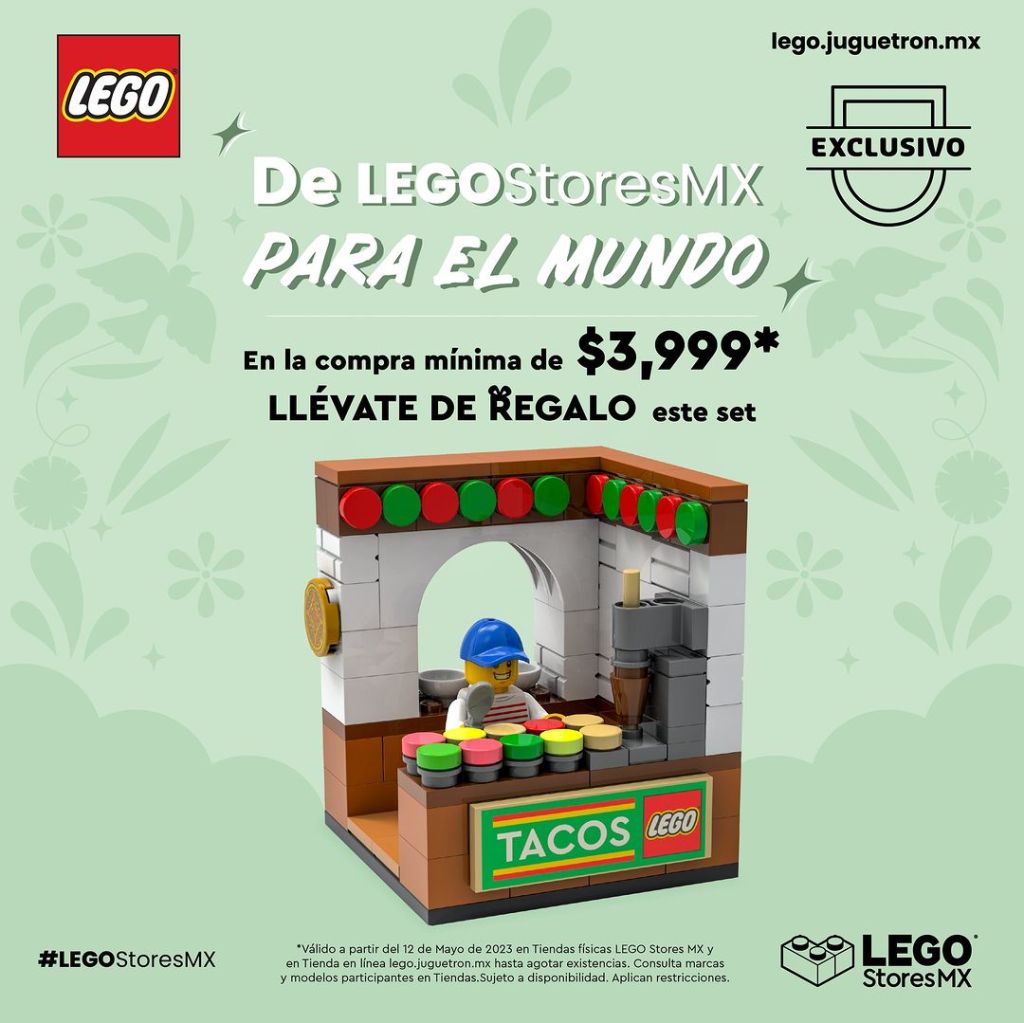 LEGO Taco Stand GWP Set Available in Mexico From May 12